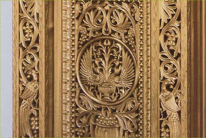 Wood carved Icon stand 0709022 - naos.gr